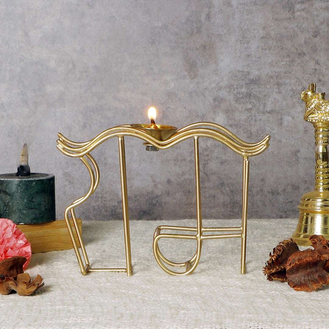 Akhand Brass Diya, Ram Design - Buy Online – Writings On The Wall