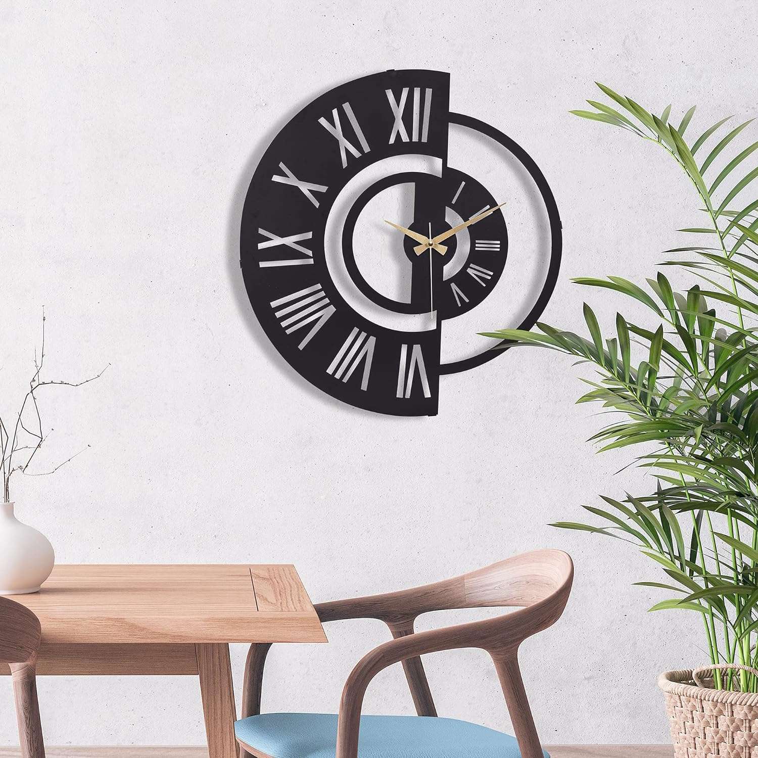 Designer Wall Clock: Cutout Design and Precise Timekeeping – Writings ...