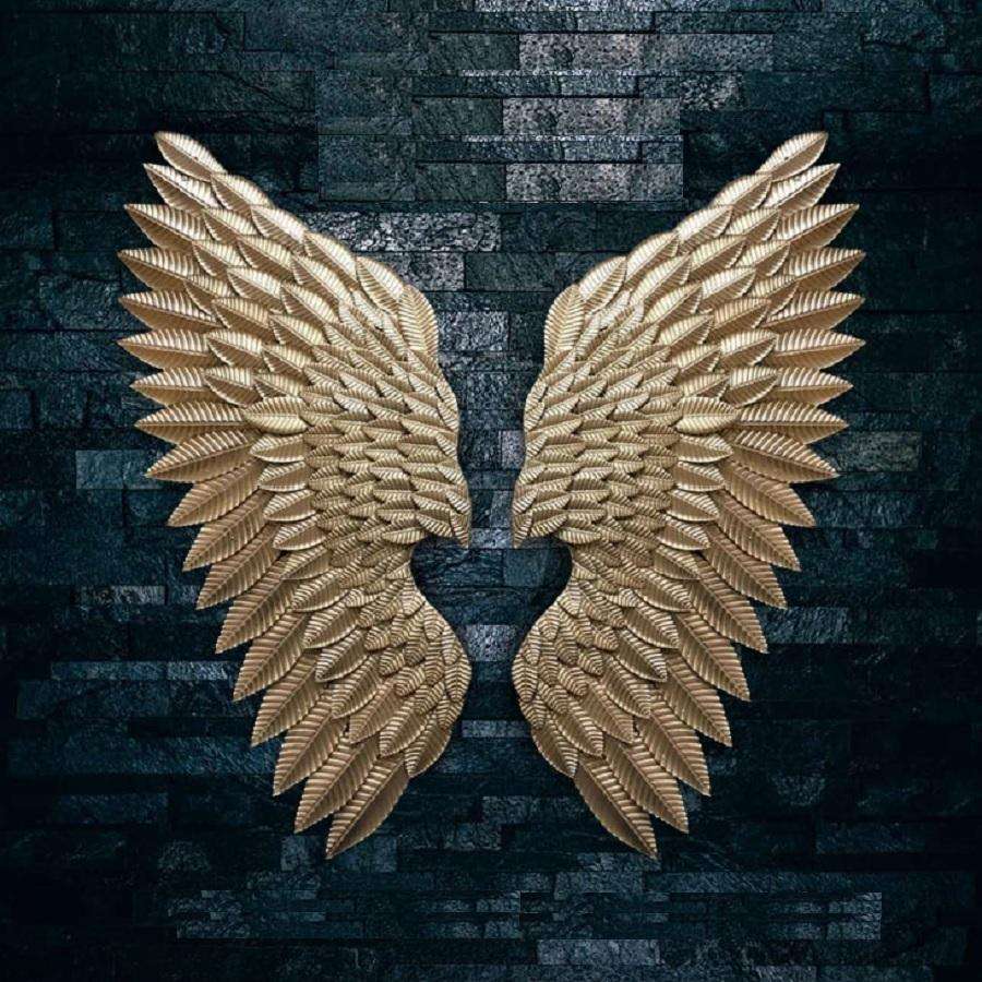 Designer Metal Wings Wall Hanging - Angel Wings Wall Decor – Writings ...