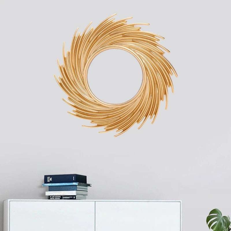 Designer Wall Mirror – Sun-inspired Mirror Design – Writings On The Wall