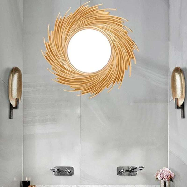 Designer Wall Mirror – Sun-inspired Mirror Design – Writings On The Wall