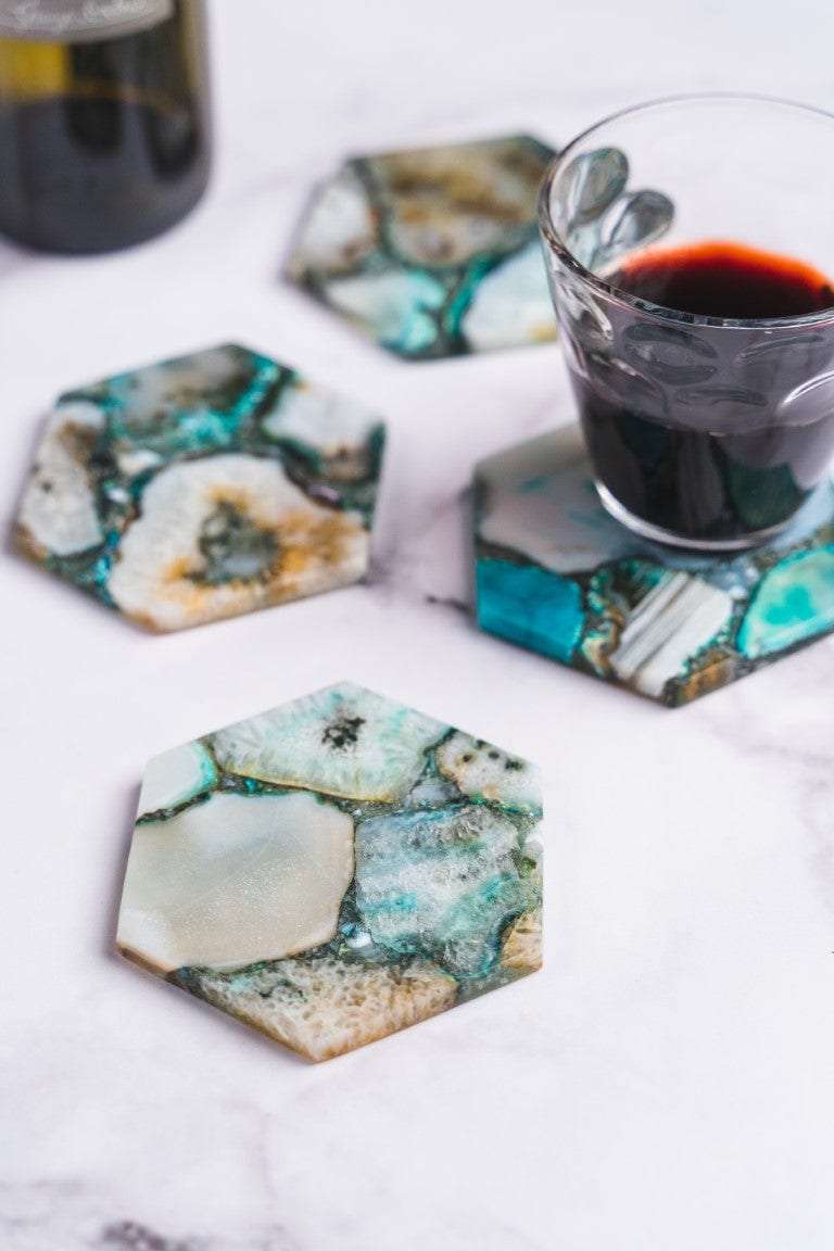 Agate Coasters - Stylish and Functional Gemstone Coasters – Writings On ...
