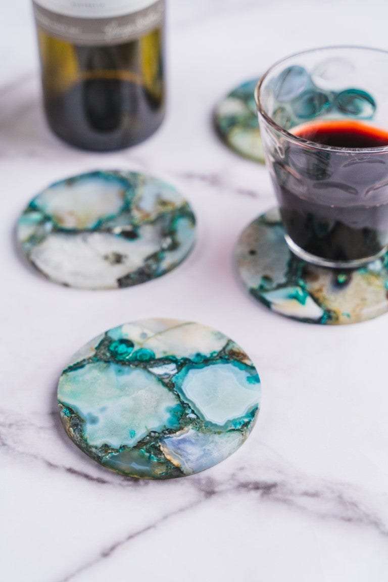 Agate Coasters - Stylish and Functional Gemstone Coasters – Writings On ...