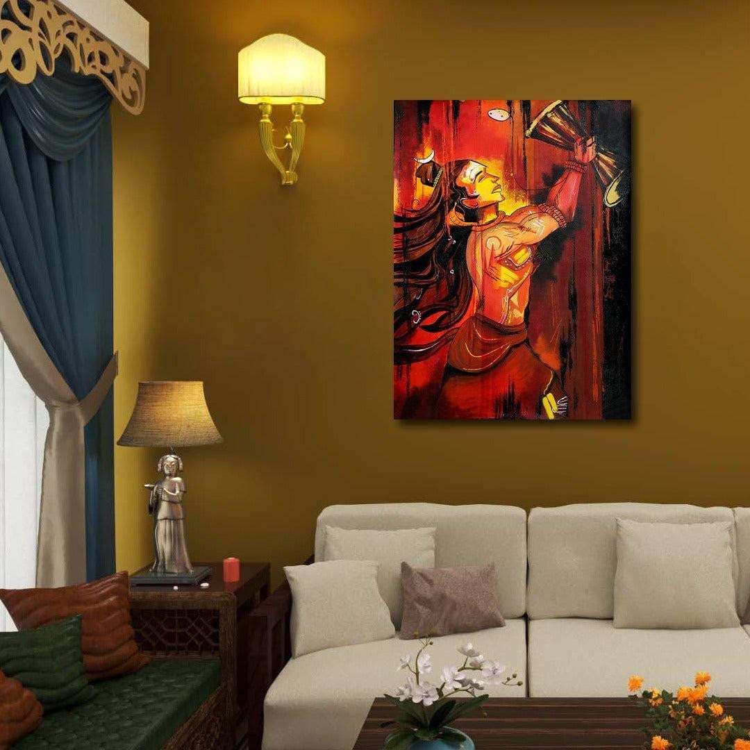 Lord Shiva Oil Painting – Writings On The Wall