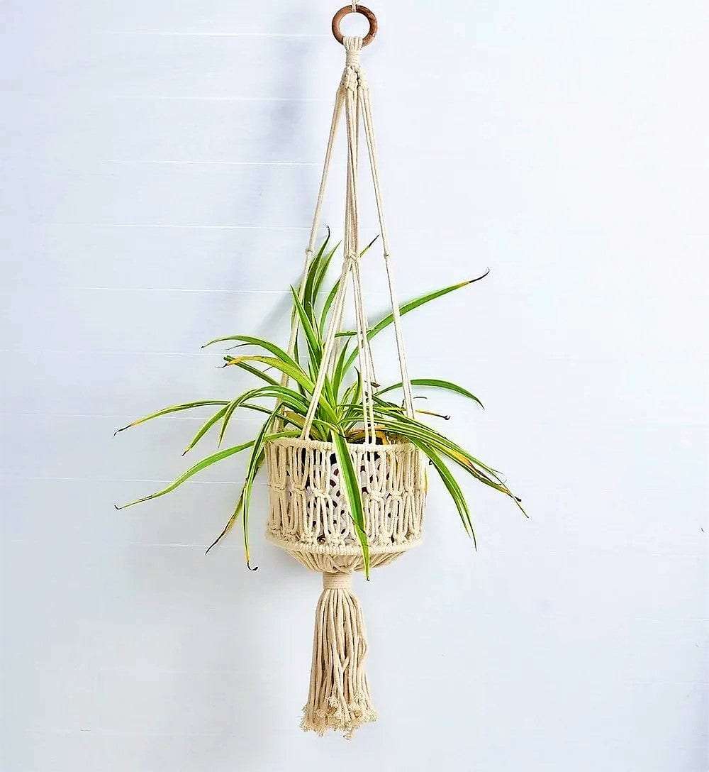 Macrame Fence Planter Hanger – Writings On The Wall