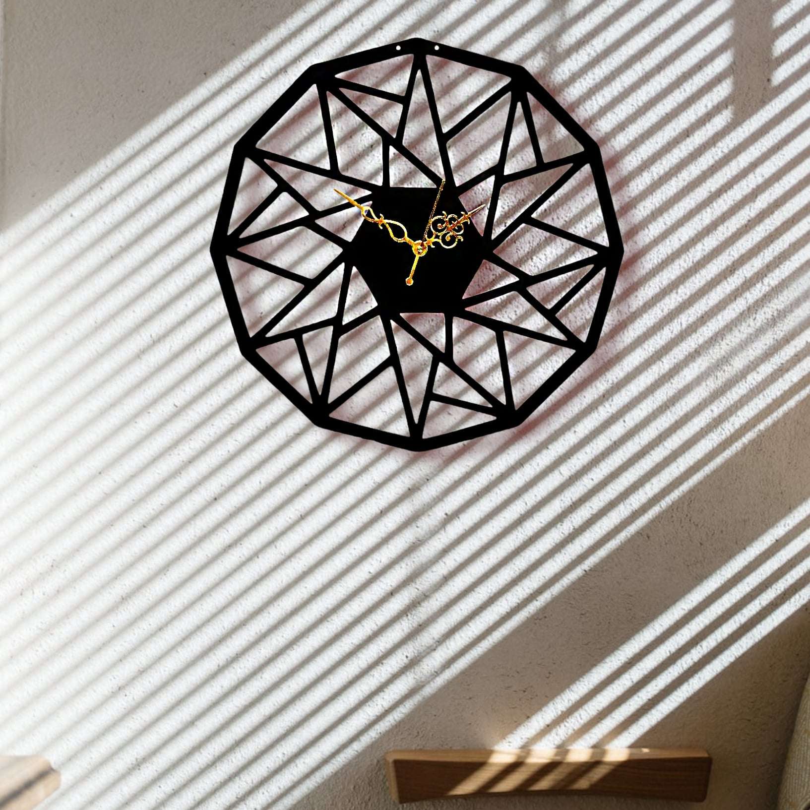 Mandala Designer Metal Wall Clock | Large Wall Clock – Writings On The Wall