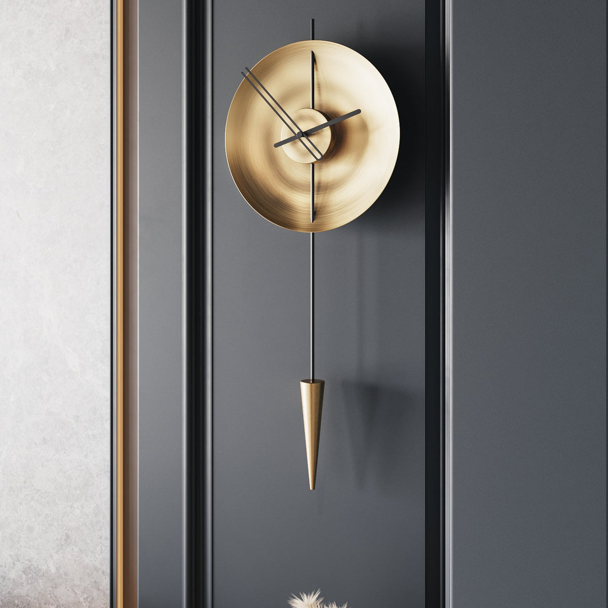 Luxury Designer Dial Wall Clock Writings On The Wall Metal Wall Clock